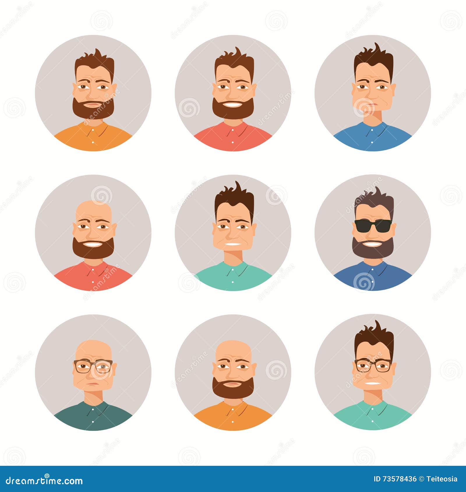 Men faces stock vector. Illustration of character, business - 73578436