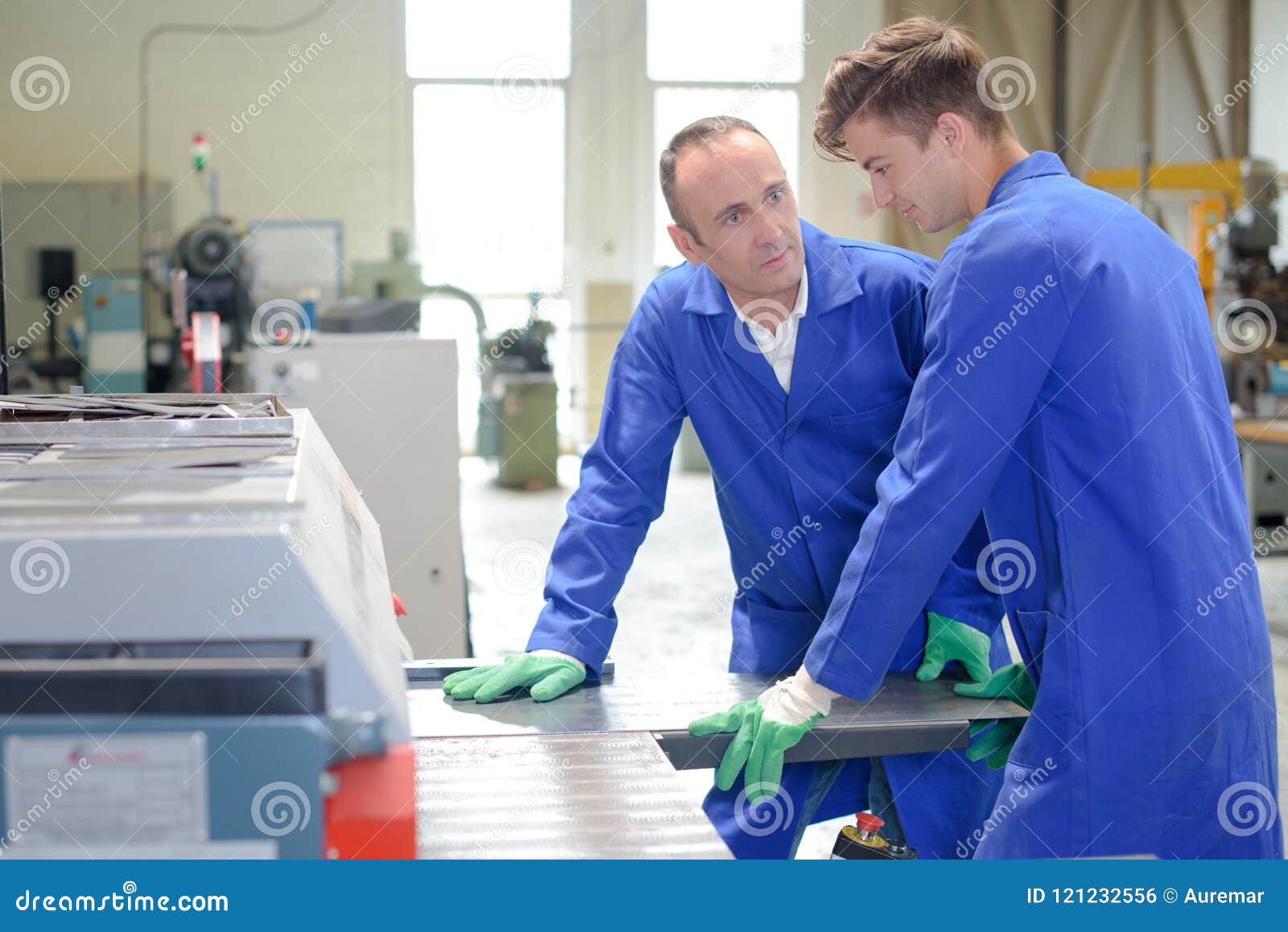 Men in the factory stock photo. Image of stationary - 121232556