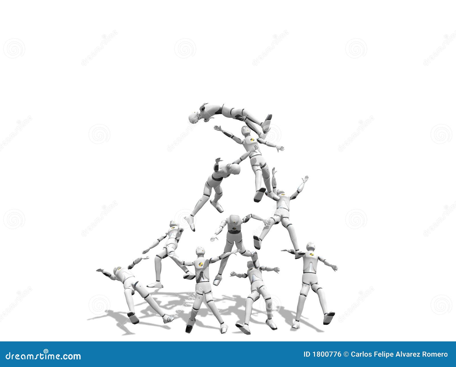 Men Falling From A Pyramid Royalty Free Stock Image - Image: 1800776