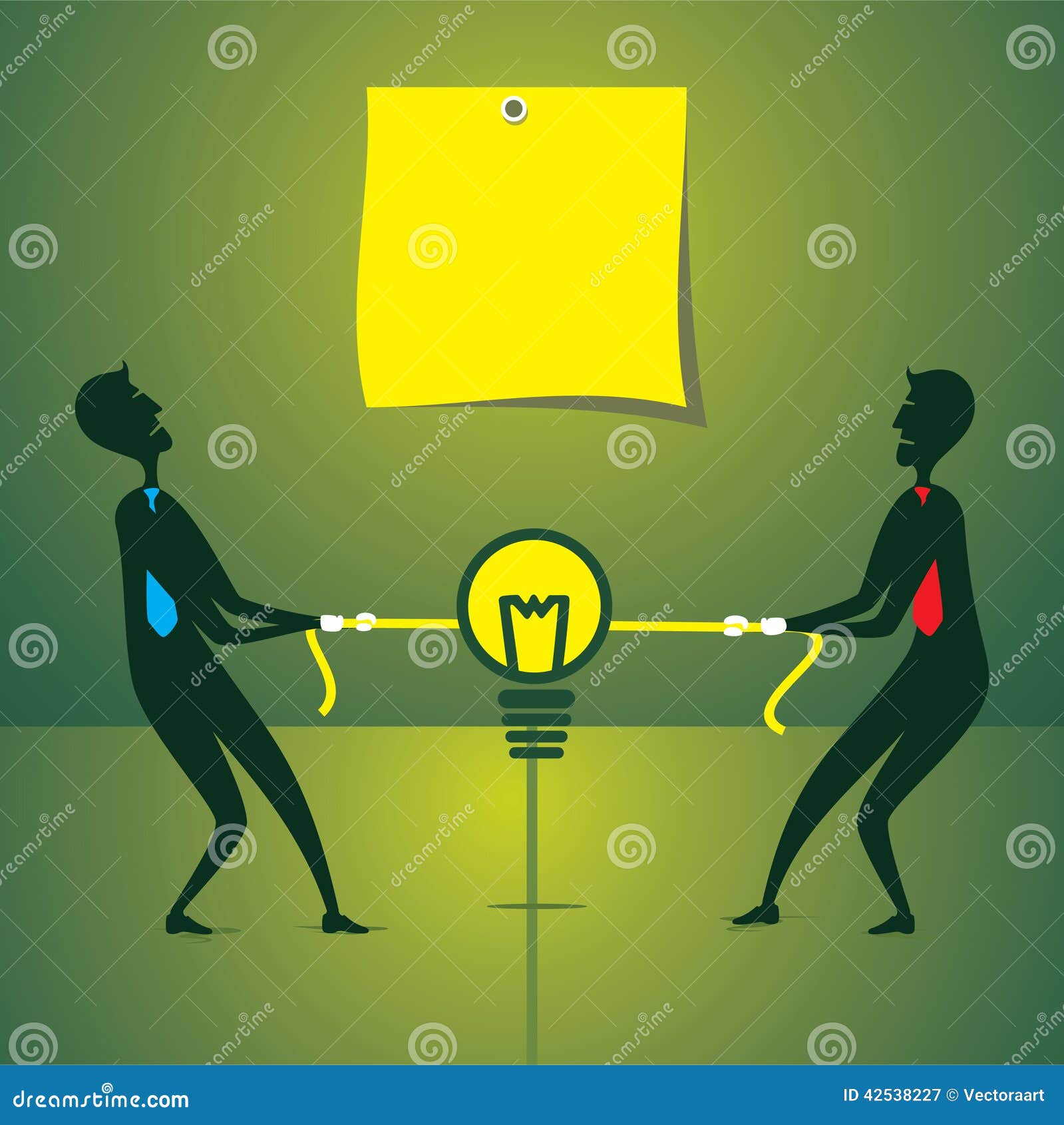 Men Fight for New Idea Concept Stock Vector - Illustration of activity ...
