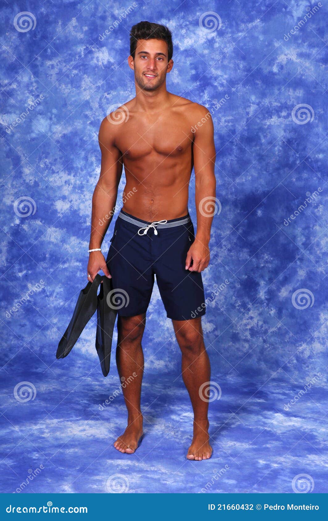 Men with flippers stock photo. Image of enjoy, body, extreme - 21660432