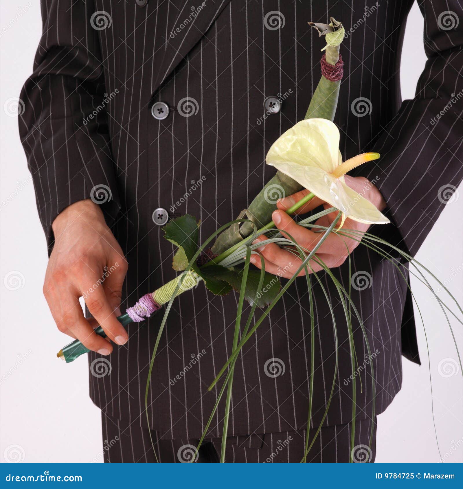 Men with flower stock image. Image of romance, love, flower - 9784725