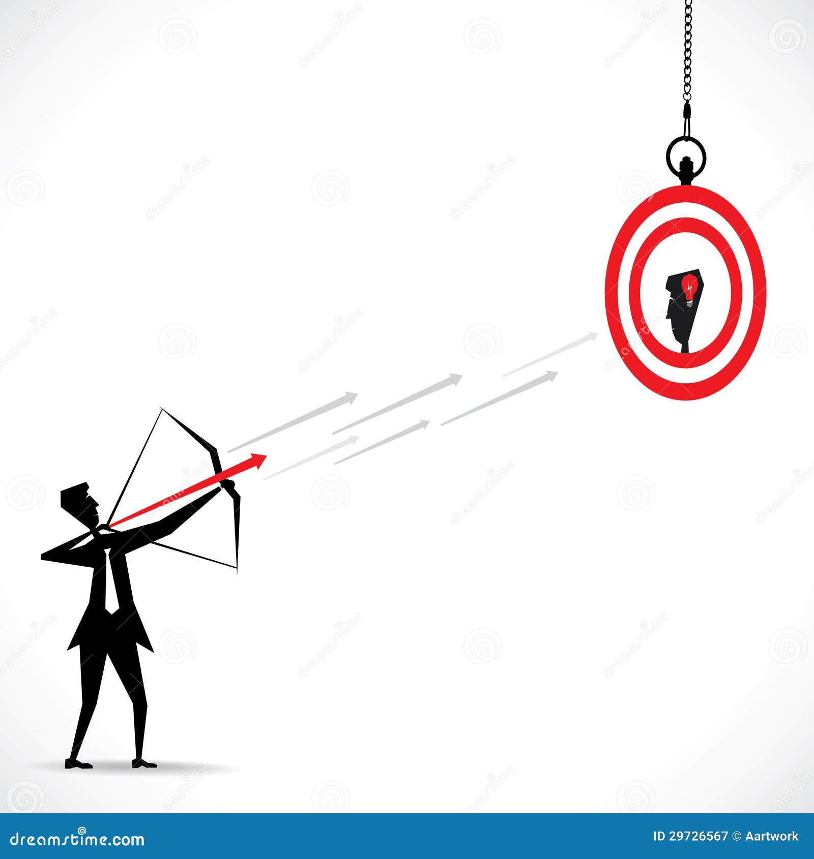 Men focus stock vector. Illustration of people, cartoon - 29726567