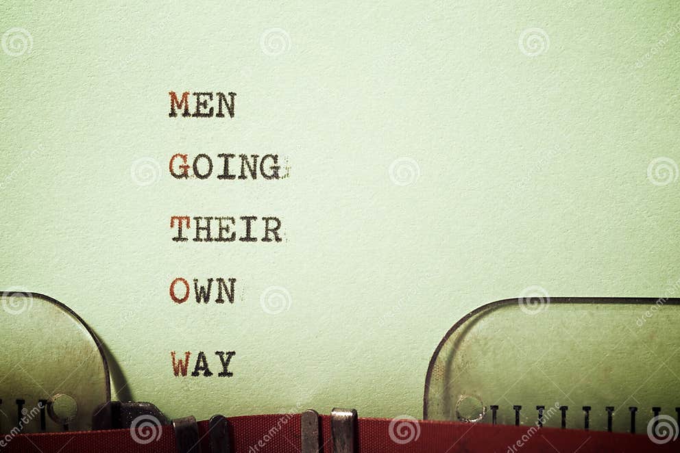 Men going their own way stock image. Image of quiet - 230897053