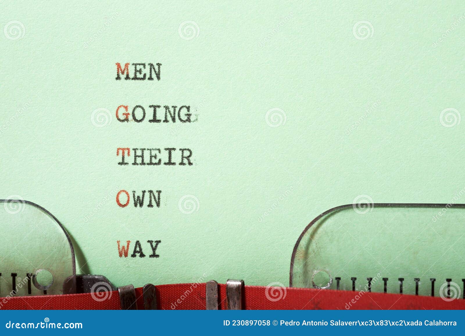 Men going their own way stock photo. Image of idea, green - 230897058