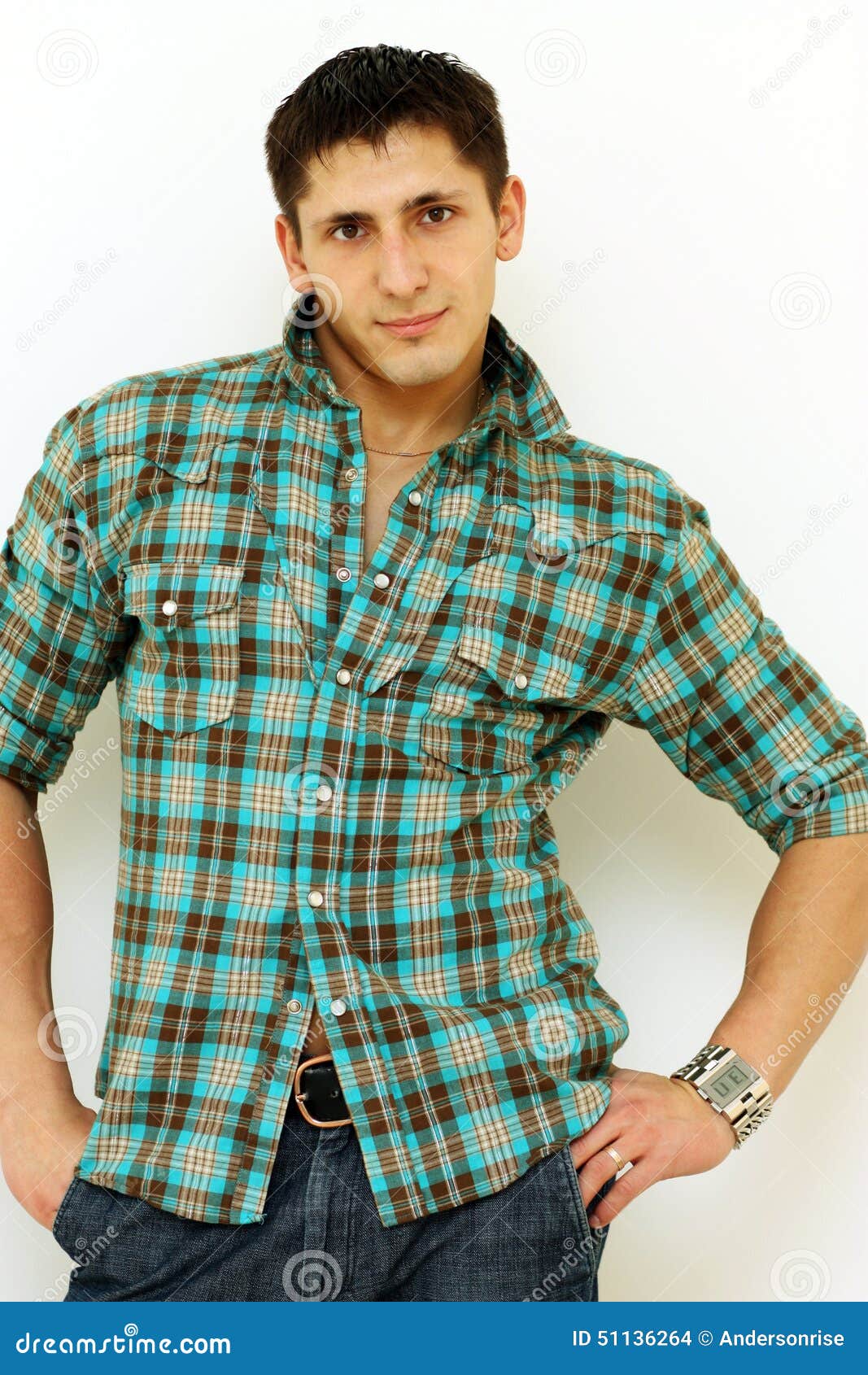 Men in green shirt stock photo. Image of lifestyle, green - 51136264