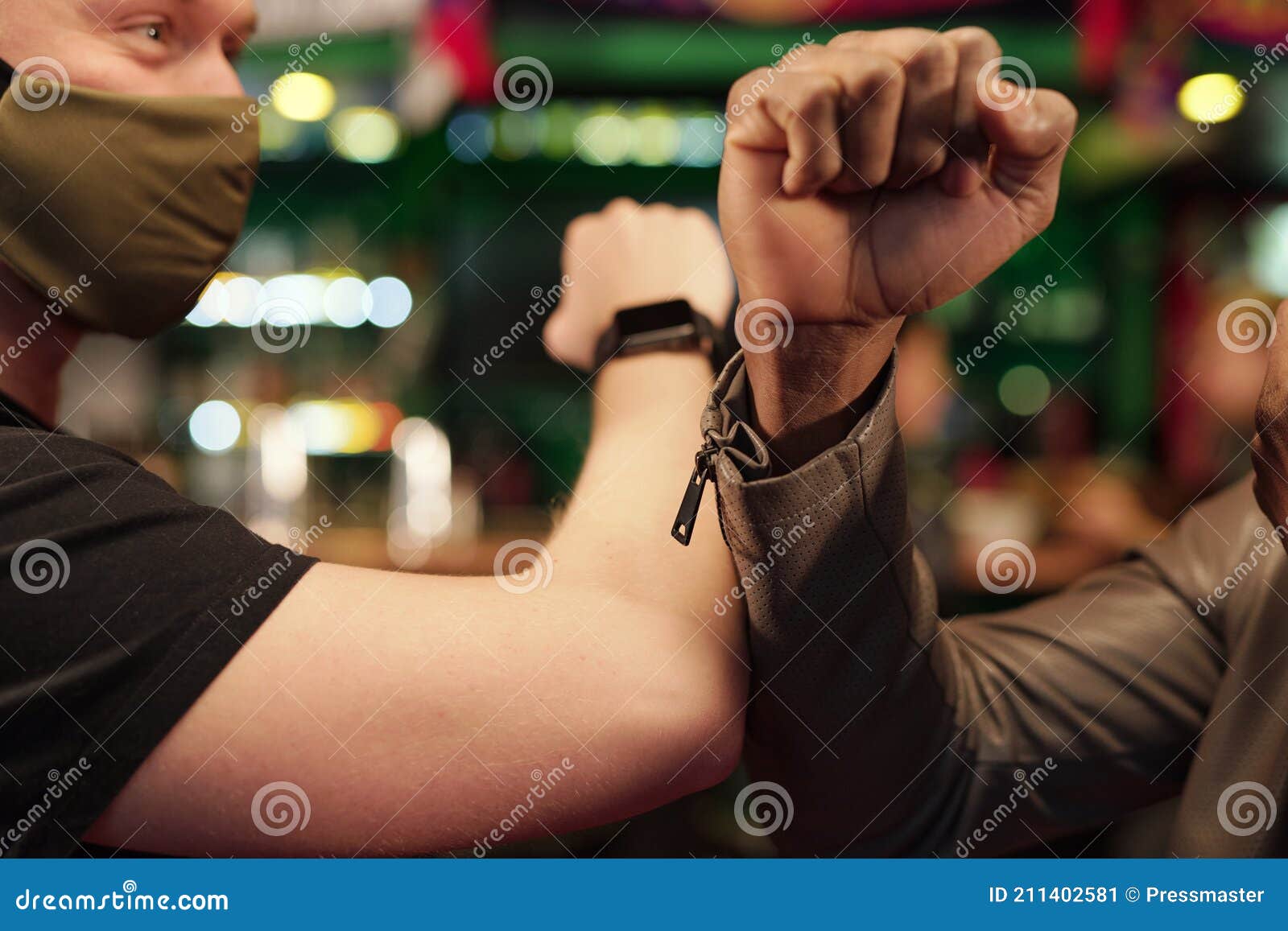 Men greeting each other stock image. Image of friendship - 211402581