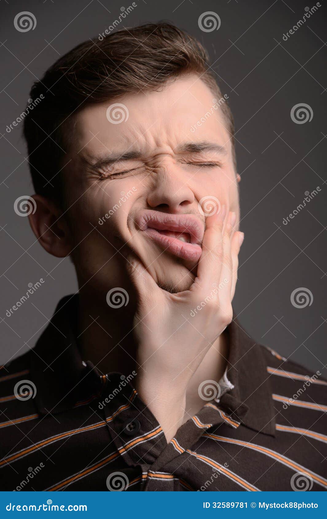 Men grimacing. stock image. Image of negativity, grey - 32589781