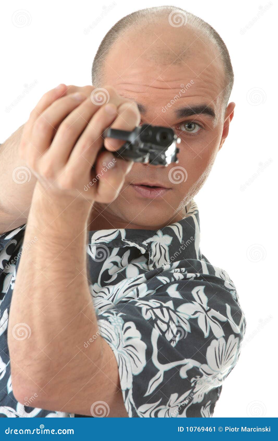 Men with gun stock image. Image of attack, model, killer - 10769461