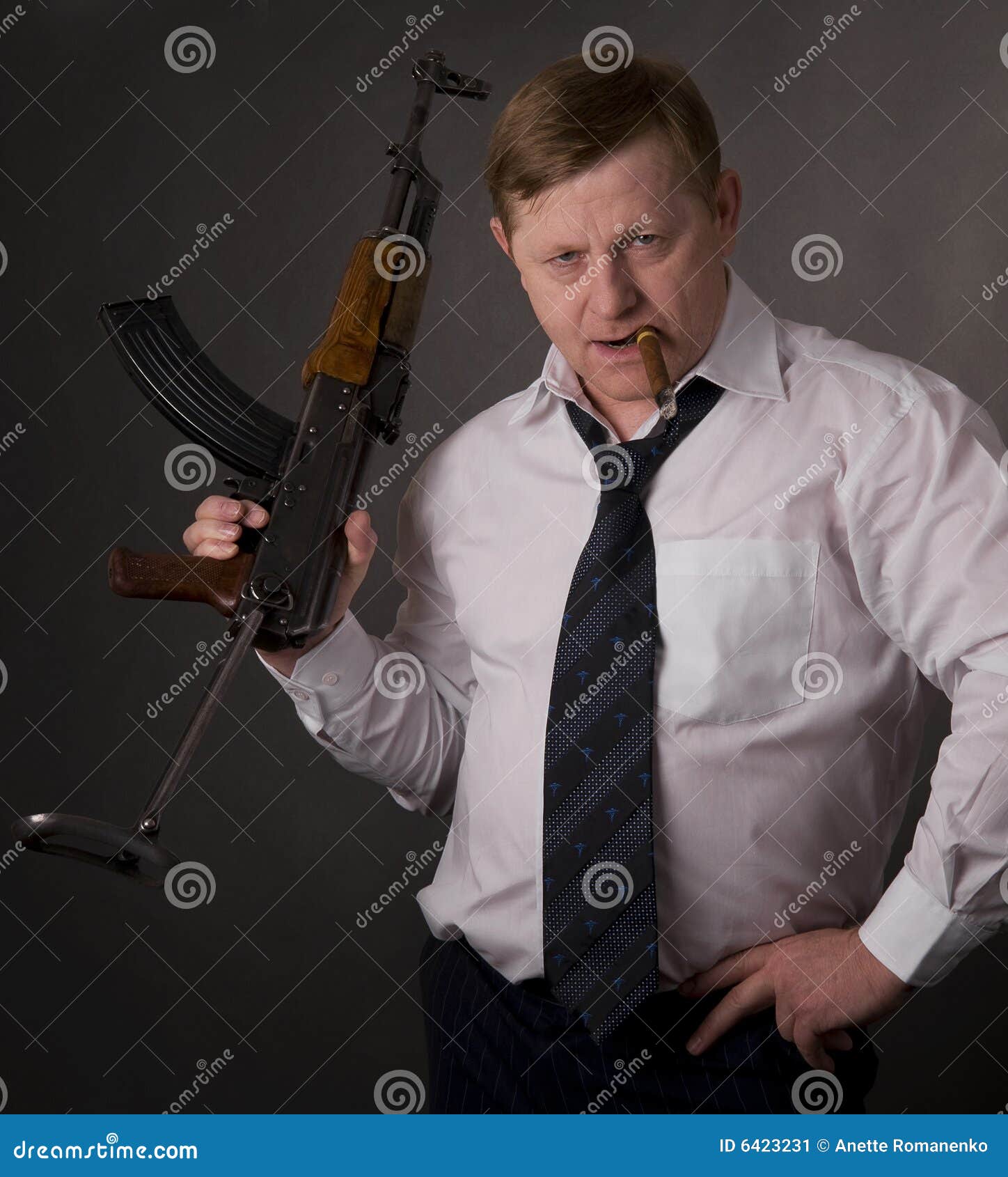 Men with gun stock image. Image of mature, costume, concept - 6423231