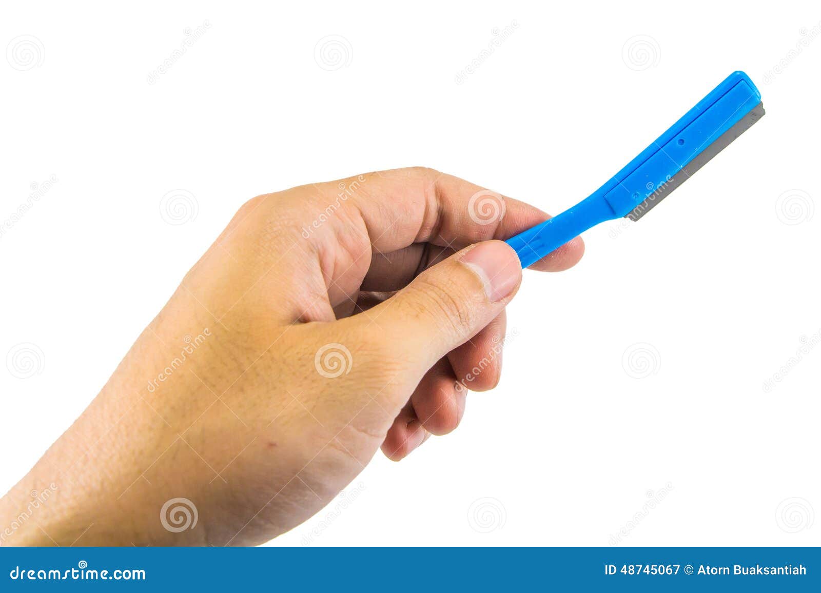 Men Hand Holding Disposable Razor Stock Image - Image of care, plastic ...