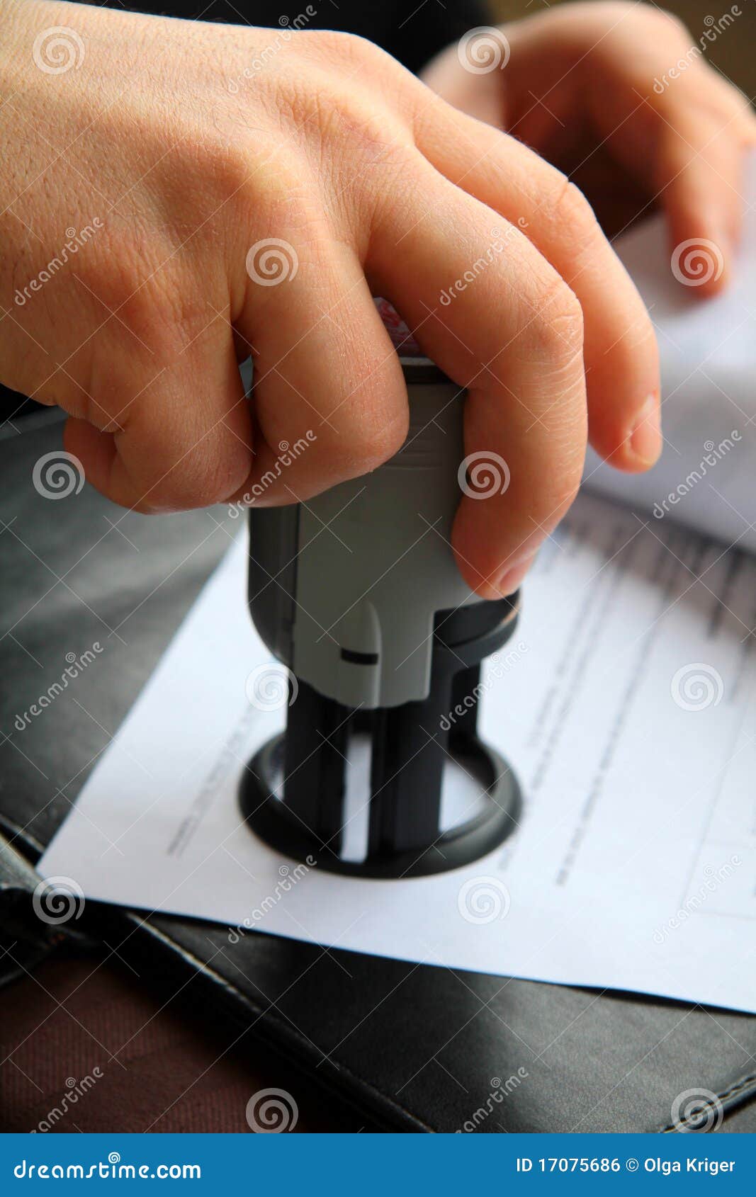 Hand With Stamp Royalty-Free Stock Photo | CartoonDealer.com #11813991