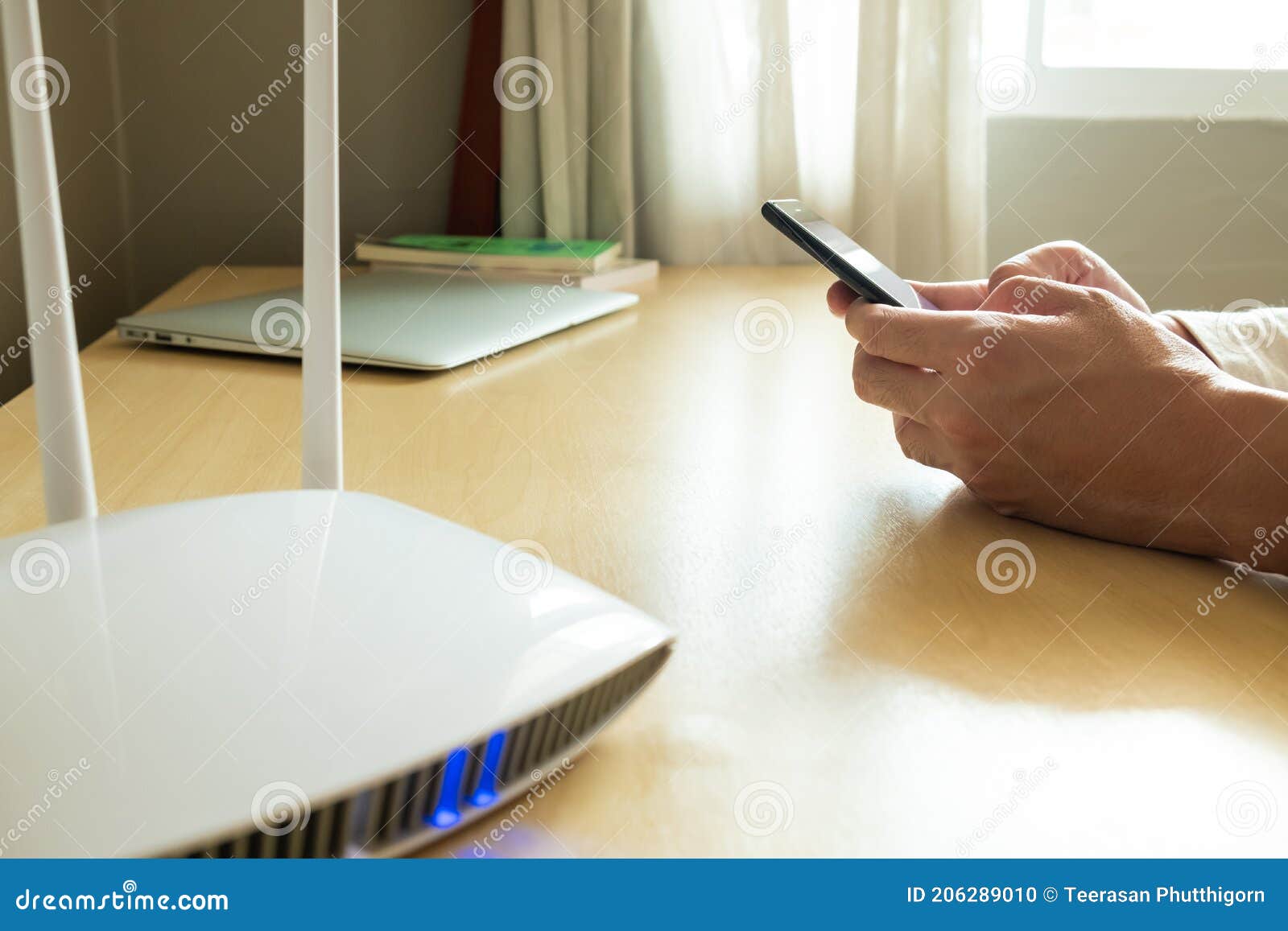 Men Hand Using Smartphone Device To Connect To Wifi Network from ...