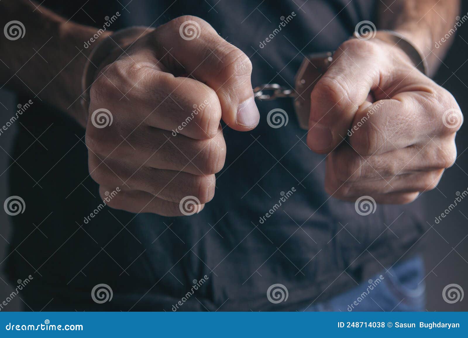 Men Handcuffed in Criminal Concept Stock Photo - Image of justice ...