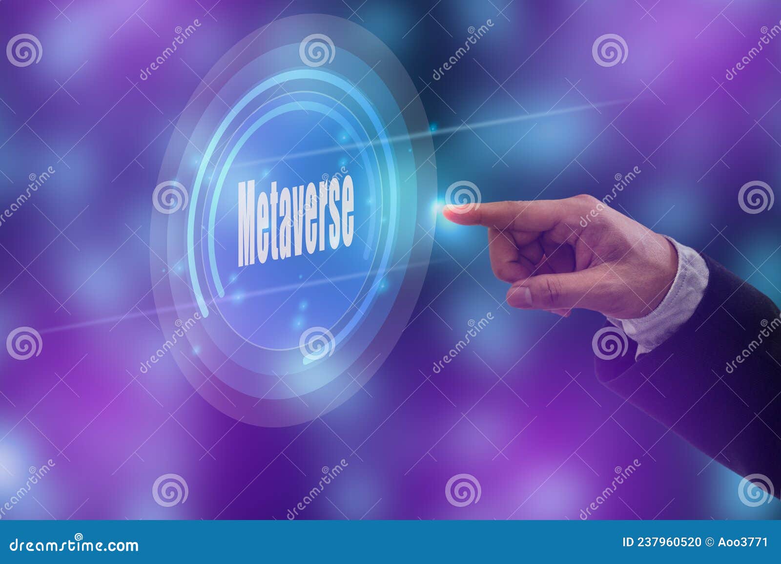 Men Hands Touch Virtual Screen Metaverse Button World Technology ...