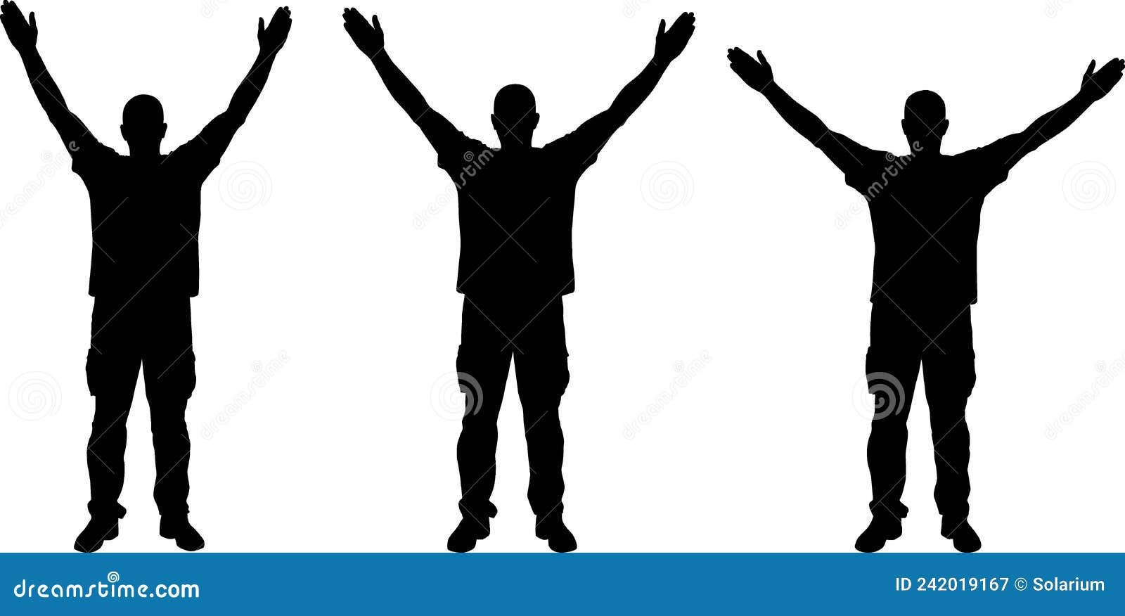 Hands up stock vector. Illustration of freedom, vector - 242019167