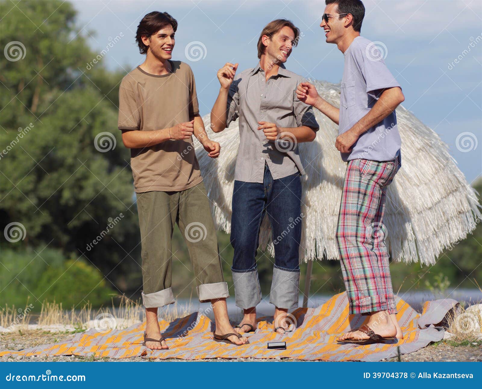 Men Having Good Time Outdoor Stock Photo - Image of hike, laughing ...