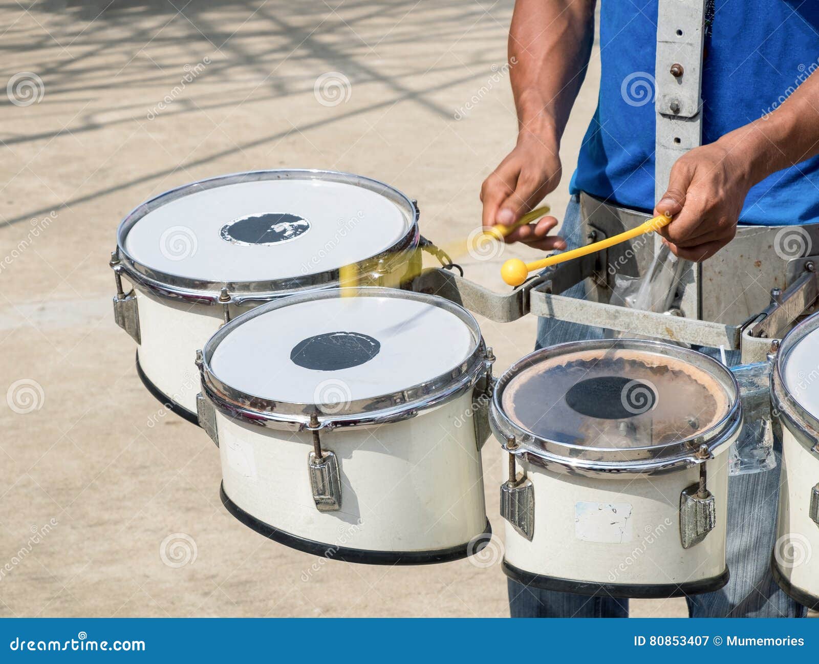 Men hitting the drum stock image. Image of drumming, festival - 80853407