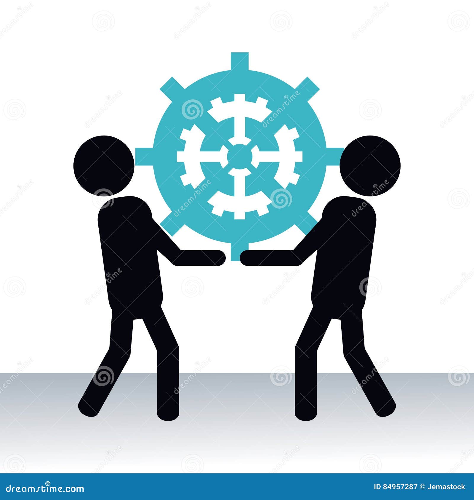 Teamwork Pictogram People With Books Royalty-Free Stock Photography ...
