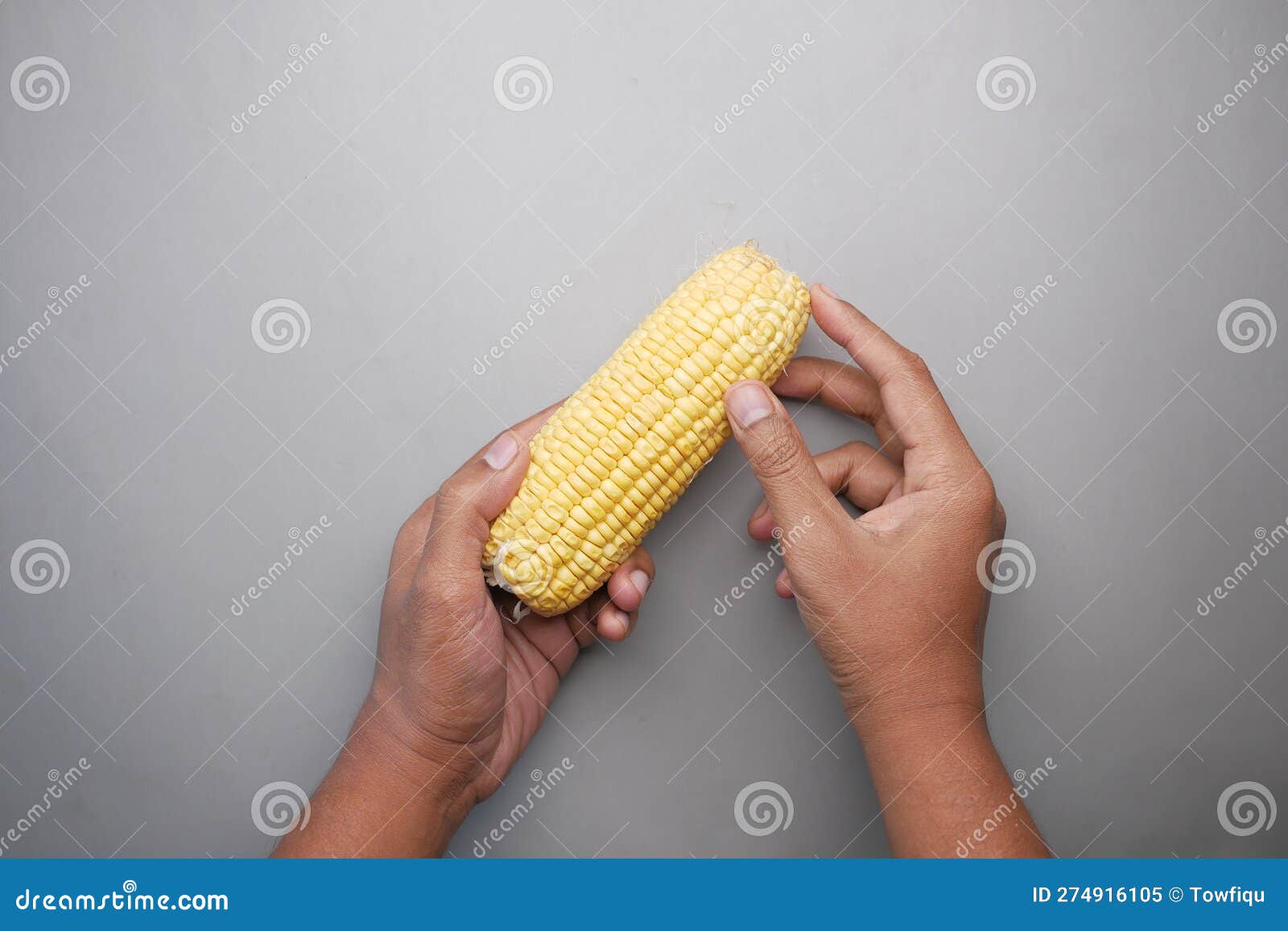 Men holding a corn cob stock image. Image of white, vibrant - 274916105