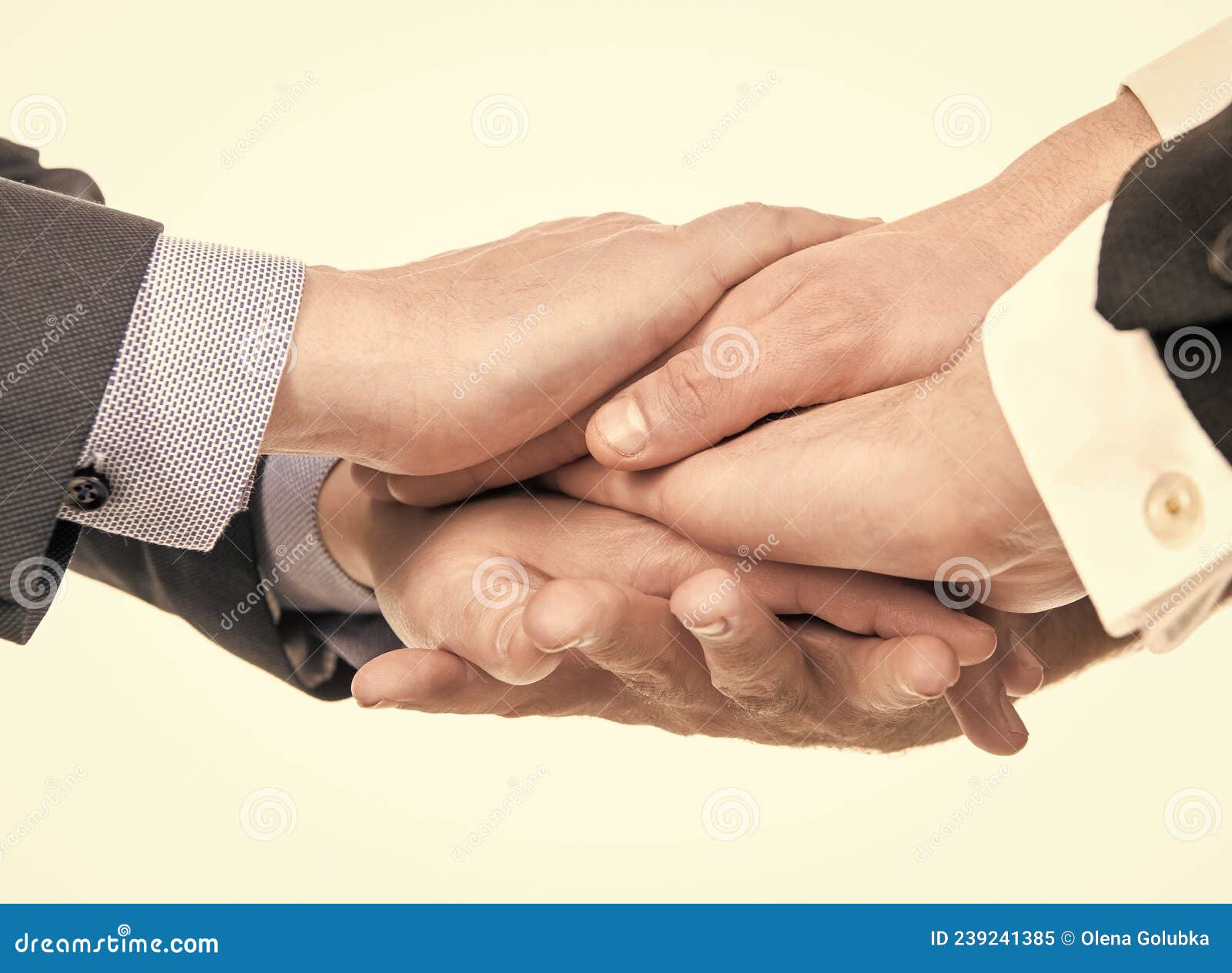 Men Holding Helping Hands Expressing Support, Trust Stock Image - Image ...