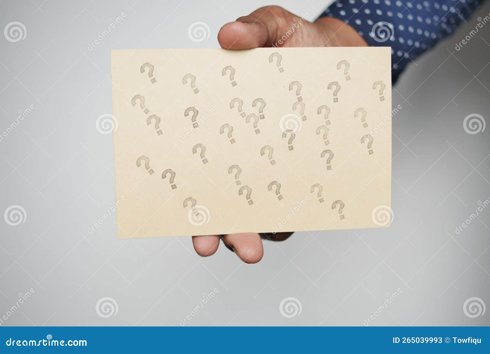 Men Holding a Question Mark on Paper Stock Image - Image of space ...