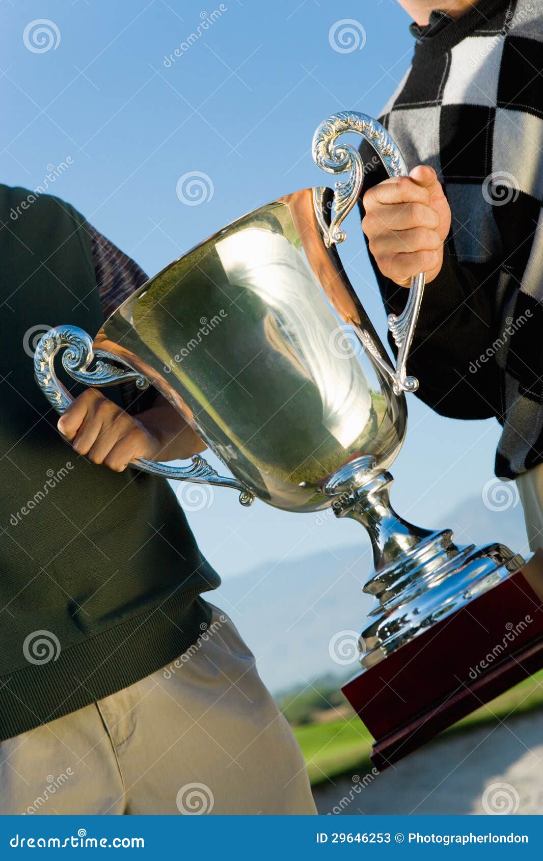 Men Holding Trophy stock image. Image of hobby, pride - 29646253