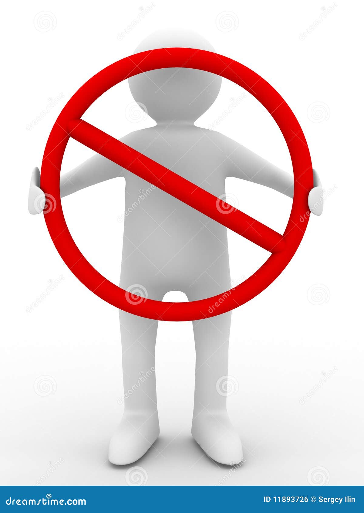 Men holds stop symbol stock illustration. Illustration of abstract ...