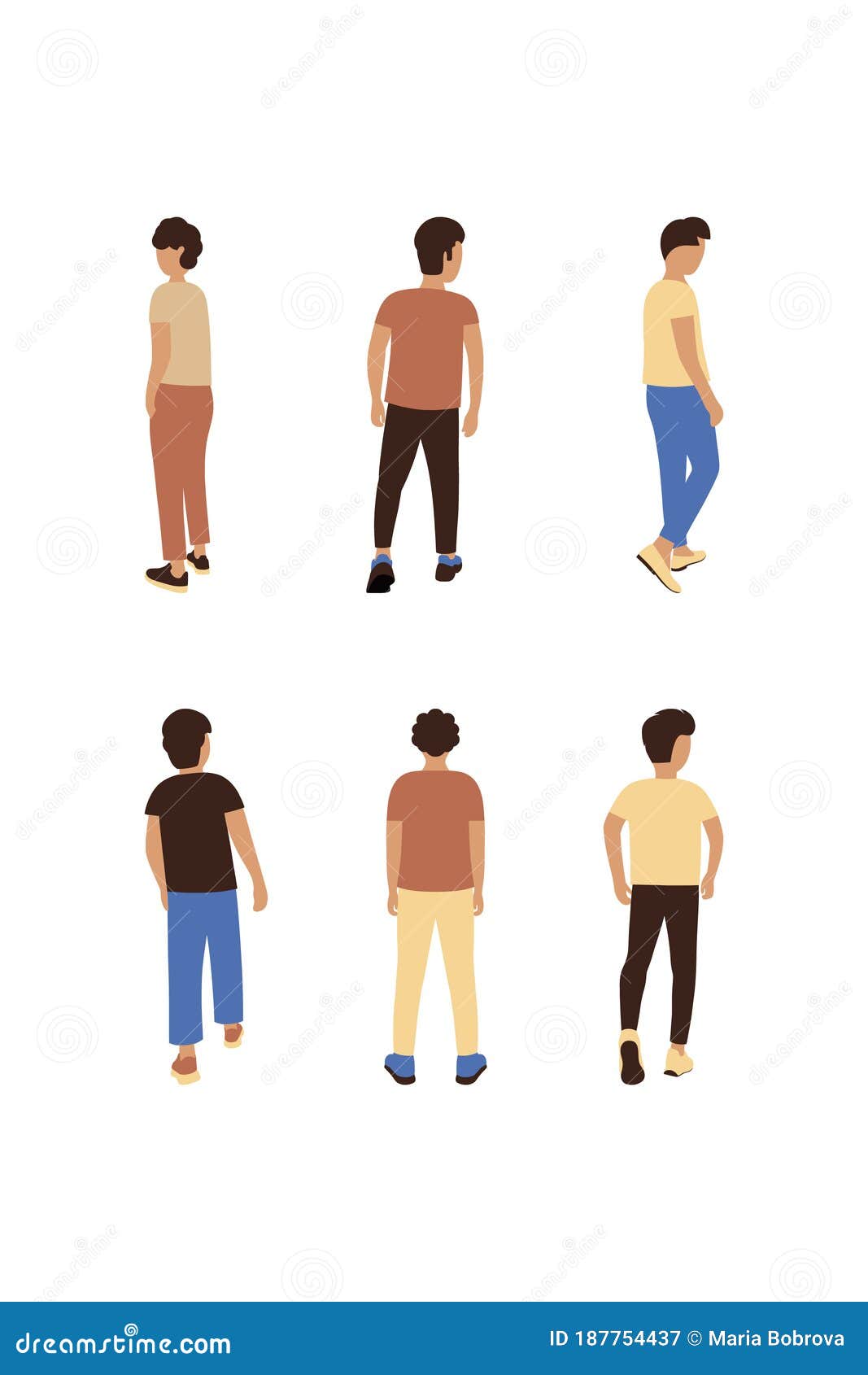 Men stock vector. Illustration of character, collection - 187754437