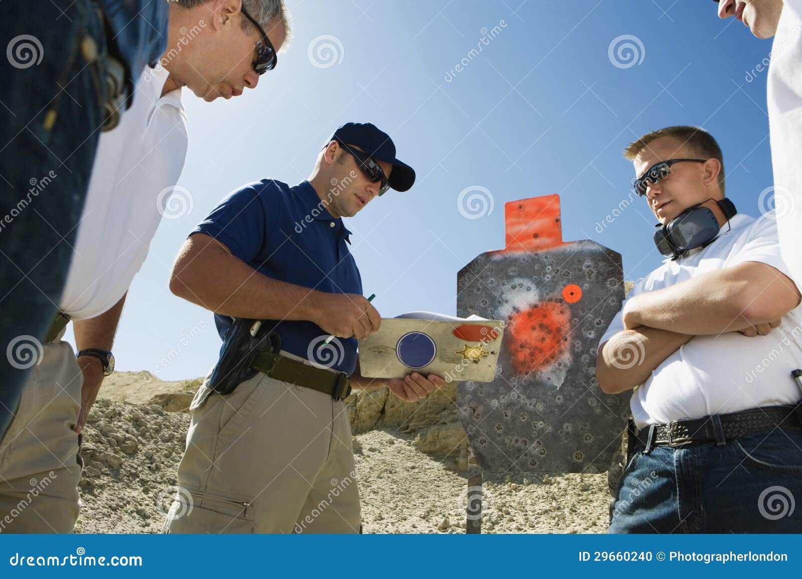 Men with Instructor at Combat Training Stock Photo - Image of guidance ...