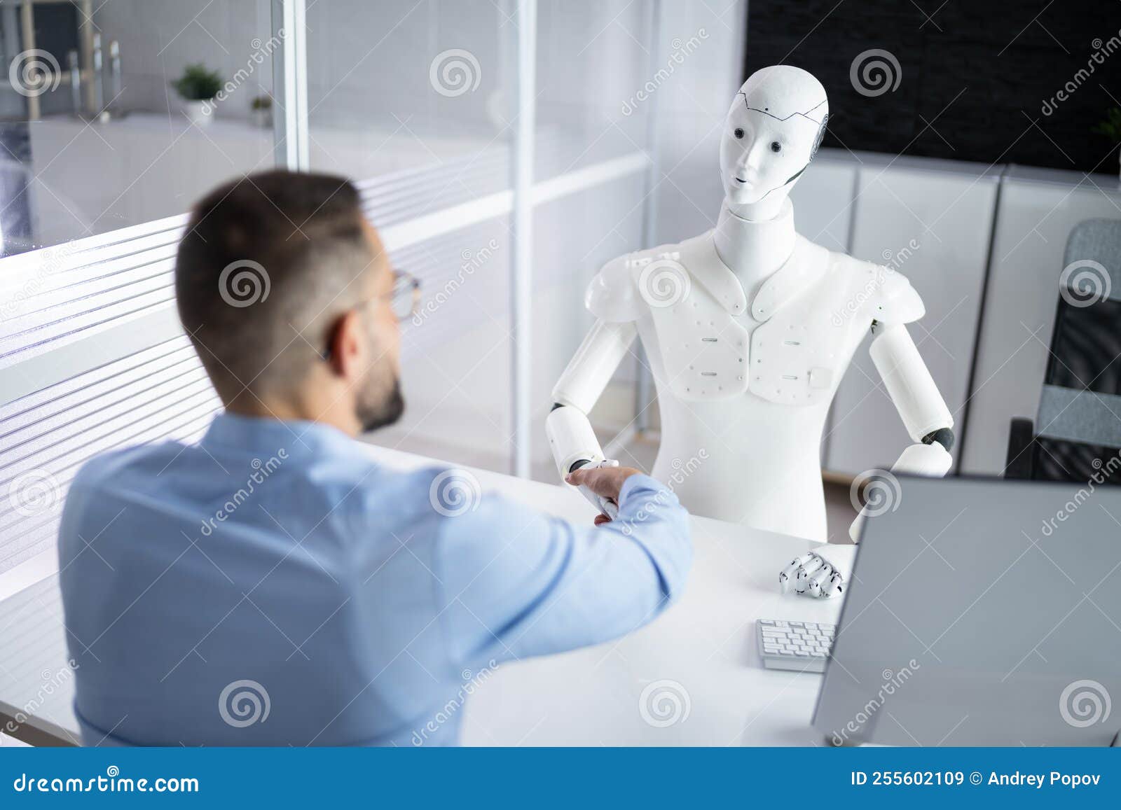 Men at Interview stock image. Image of artificial, interviewing - 255602109