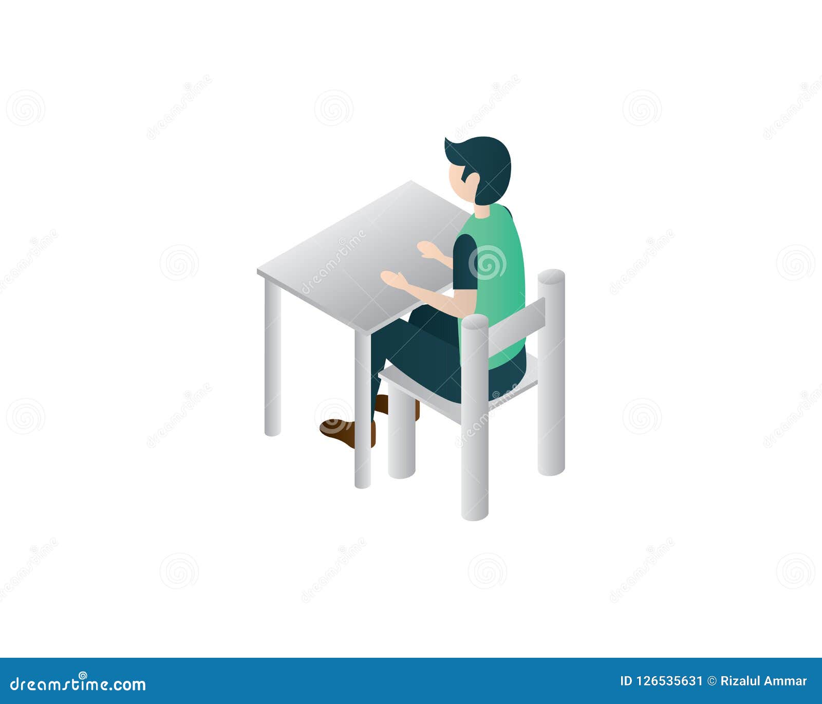 Men Isometric Sit Men Man Illustration Vector, Isometric Men,people ...