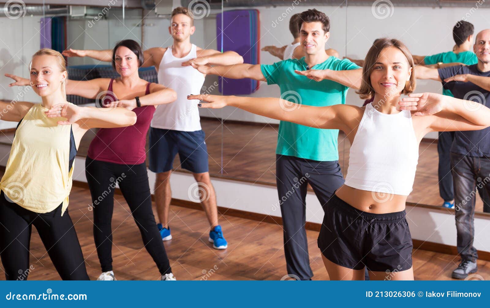 Men and Ladies Dancing Zumba Stock Photo - Image of person, woman ...