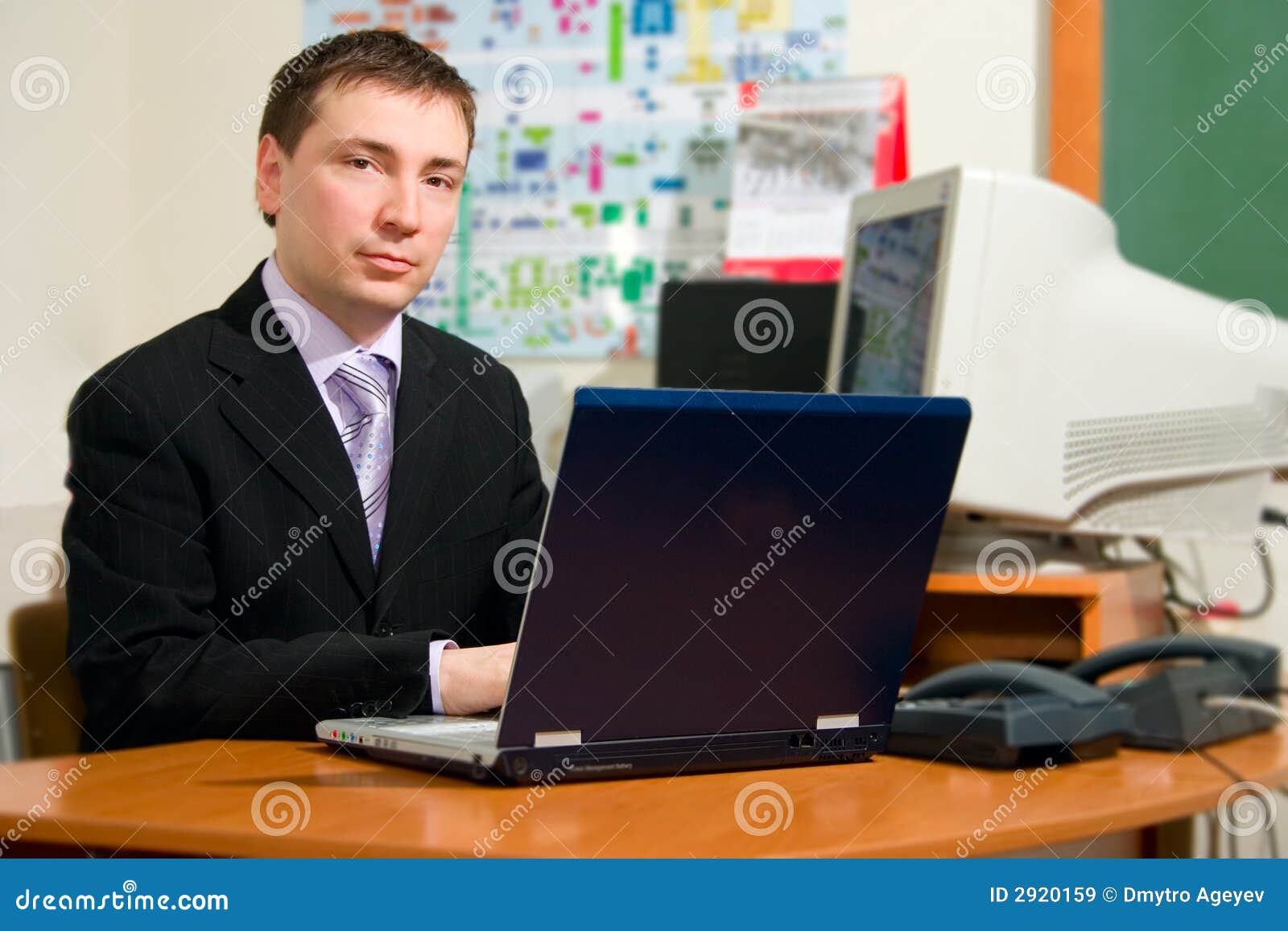 Men with laptop stock image. Image of equipment, corporation - 2920159