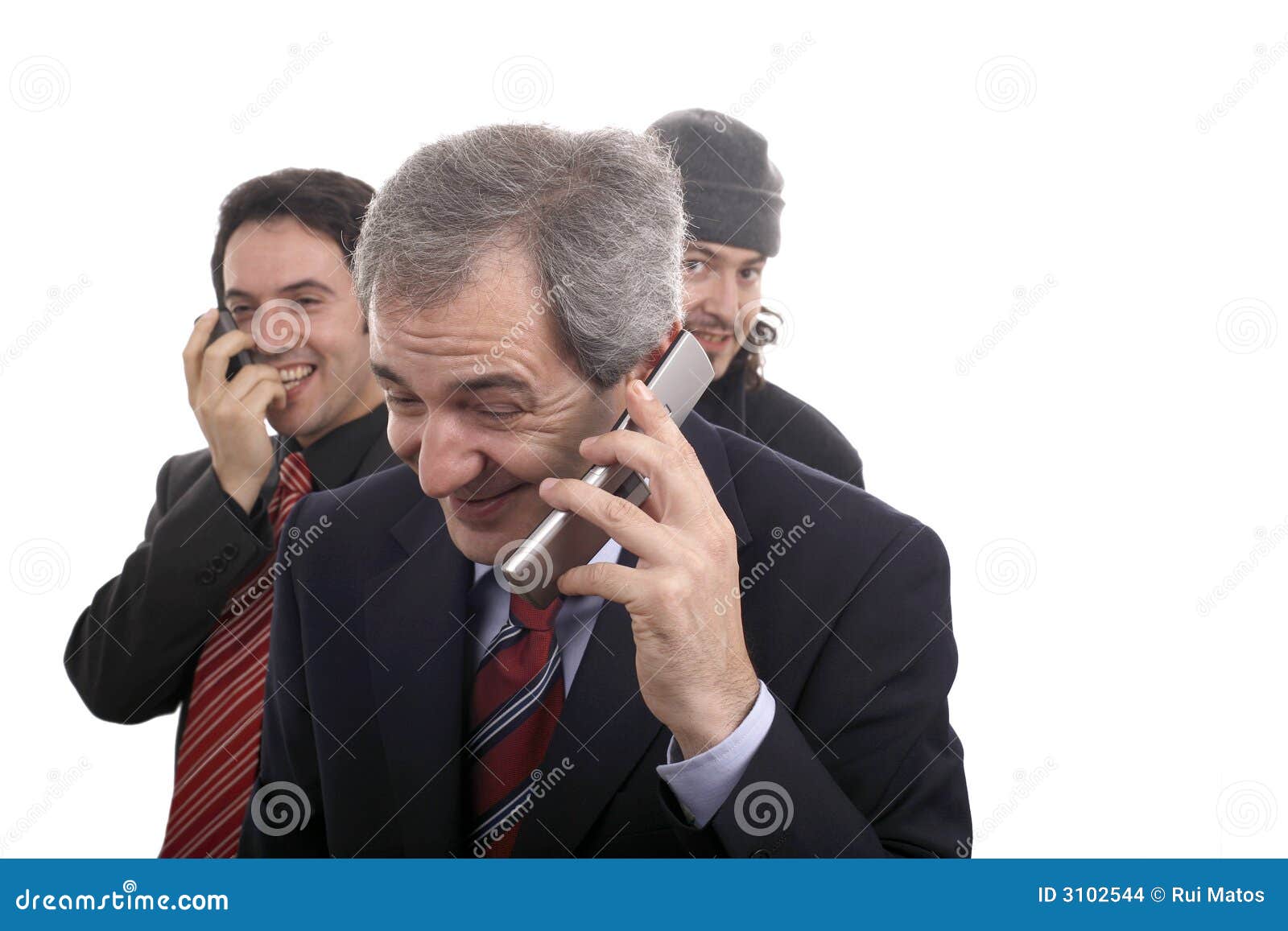 Men laughing on the phone stock photo. Image of humour - 3102544