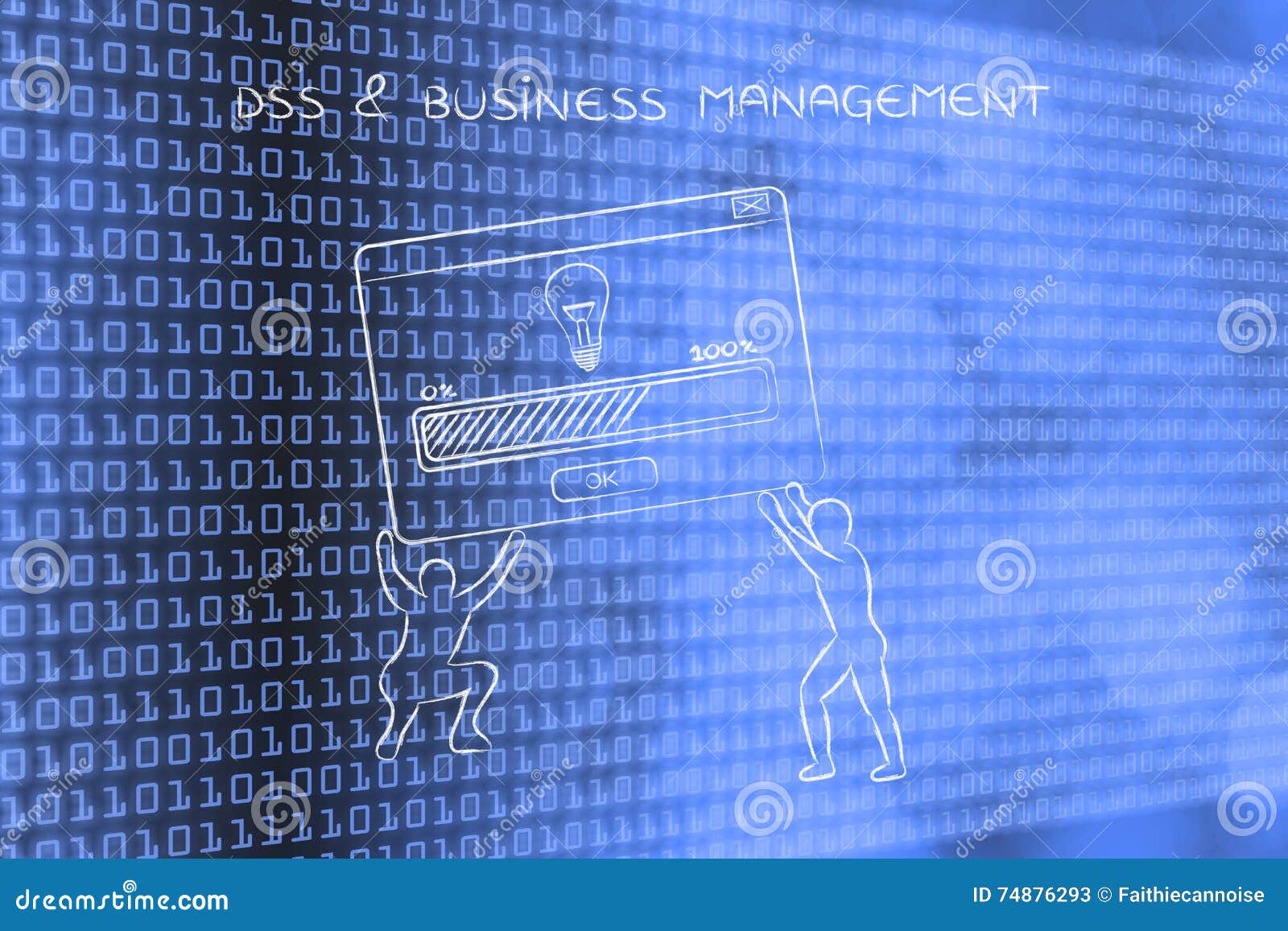 Men Lifting Pop-up with Solution or Idea Loading, Decision Support ...