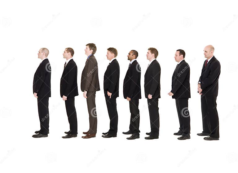Men in line stock image. Image of adult, masculine, expression - 14038353