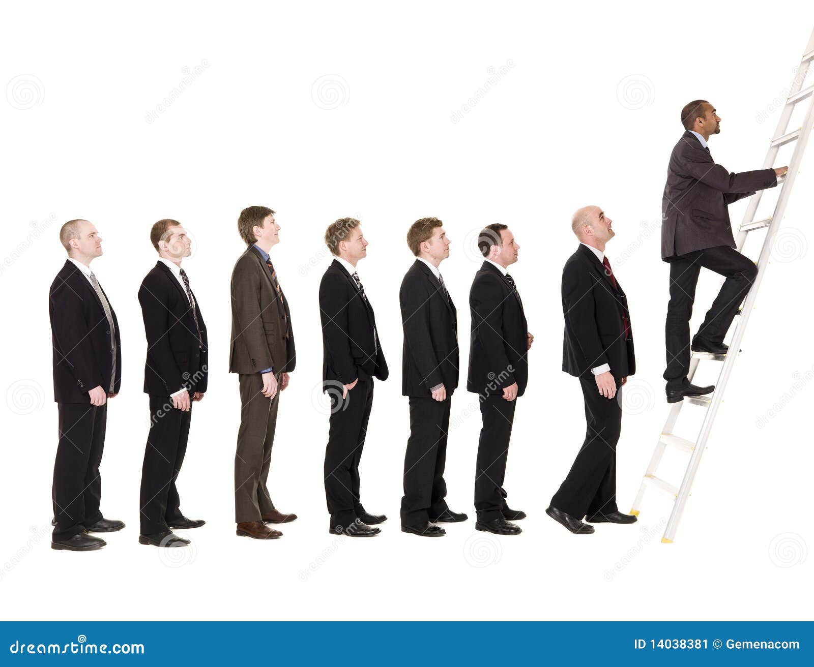 Men in line stock image. Image of group, occupation, professional ...