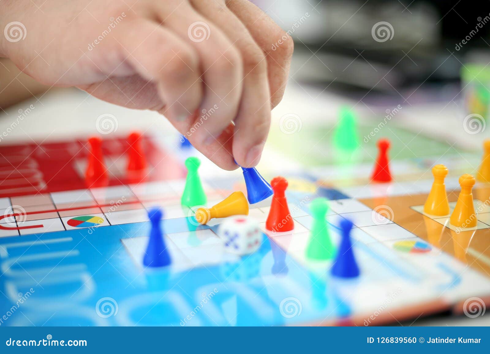 Men Ludo is Playing with Tokens Stock Photo - Image of lose, cube ...
