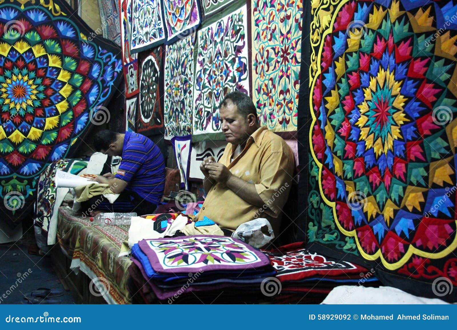 Men Making Handmade Textiles Editorial Photography - Image of carpet ...