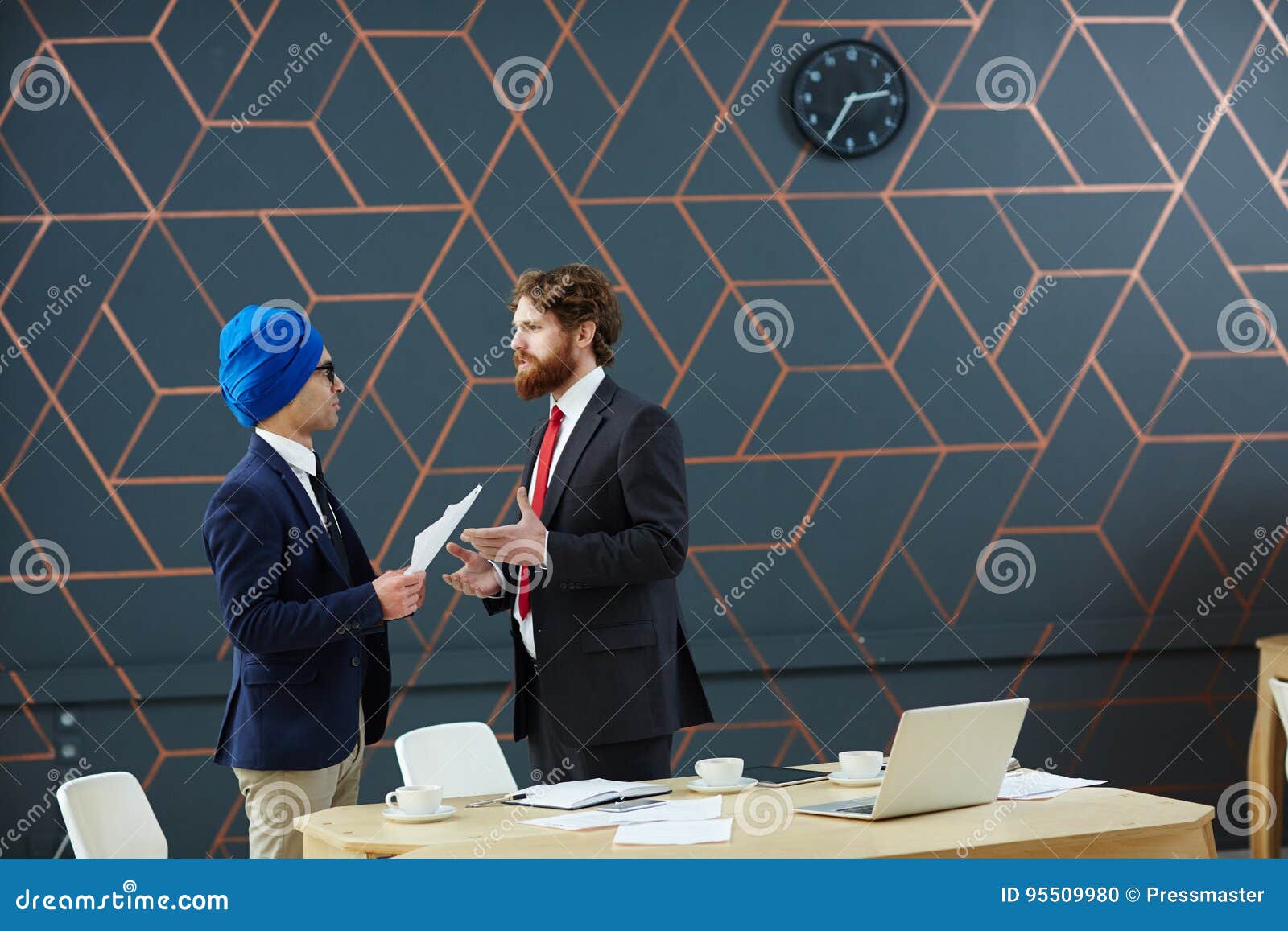 Men negotiating stock photo. Image of formal, talking - 95509980
