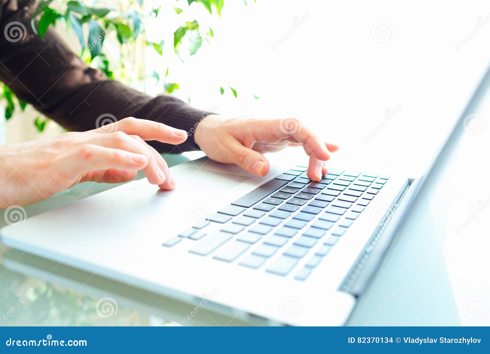 Men Office Worker Typing on the Keyboard Stock Photo - Image of object ...