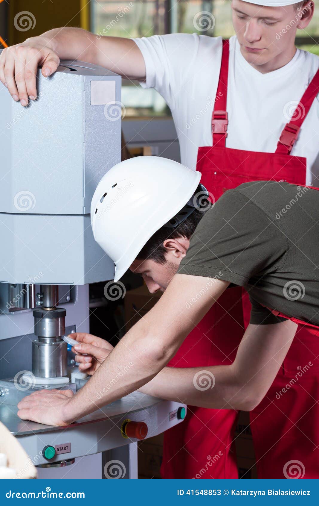 Men Operating Factory Machine Stock Image - Image of repairing ...