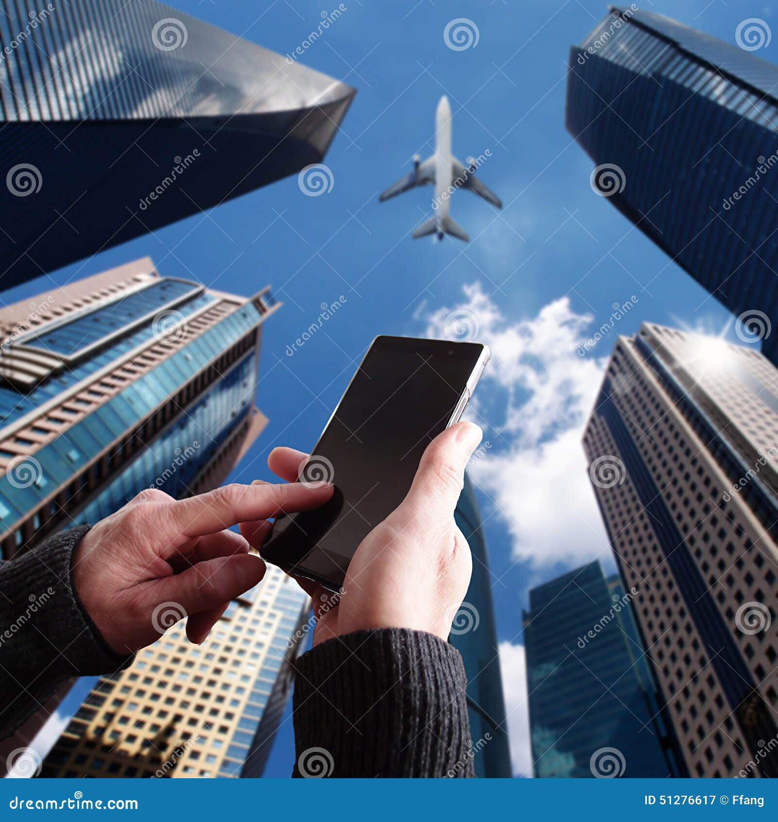A Men Operating a Smartphone Stock Image - Image of company, hands ...