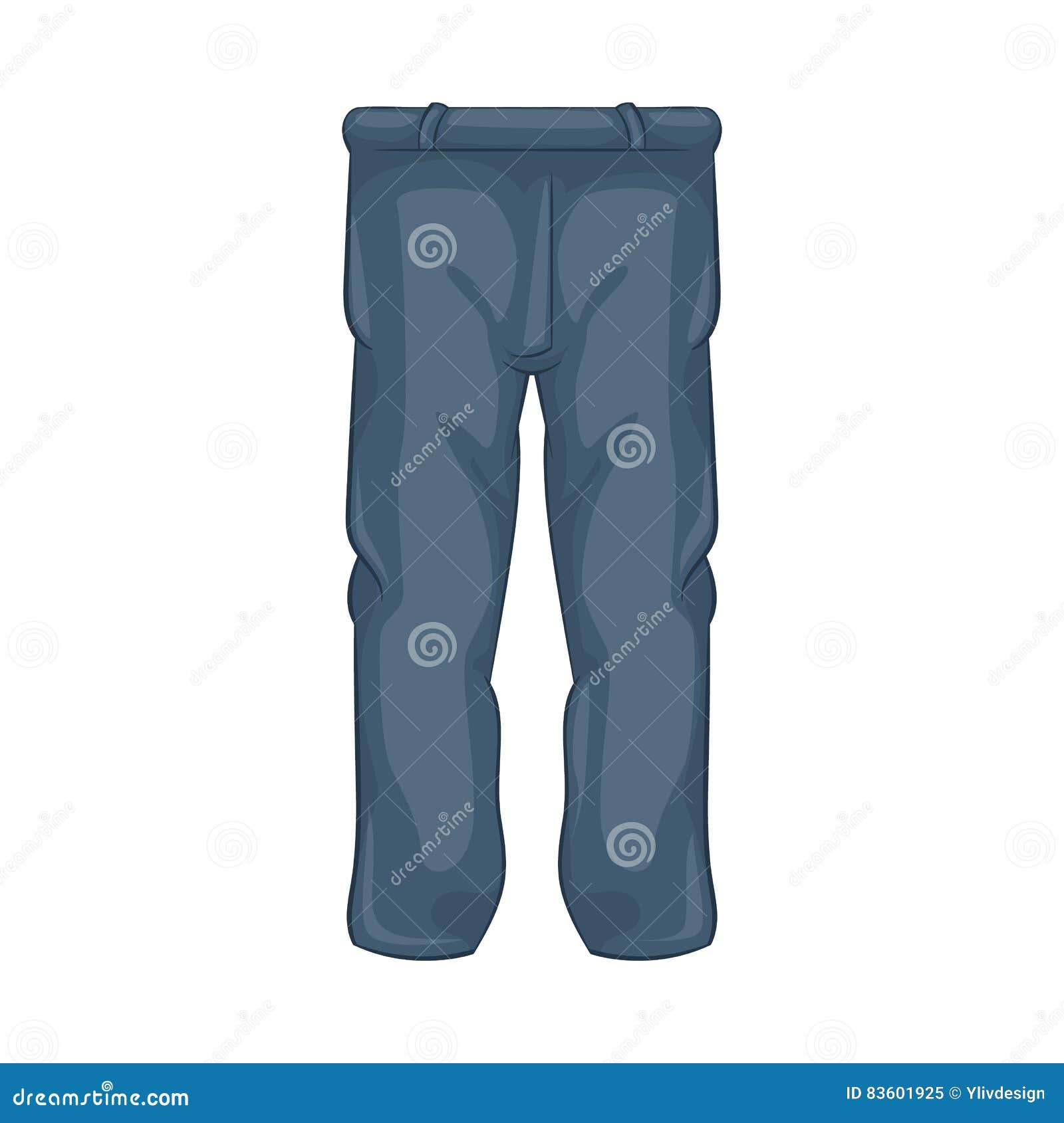 Men Pants Icon, Cartoon Style Stock Vector - Illustration of pocket ...