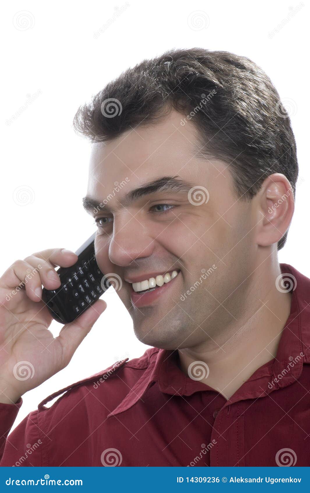 Men with phone stock photo. Image of caucasian, face - 14309236