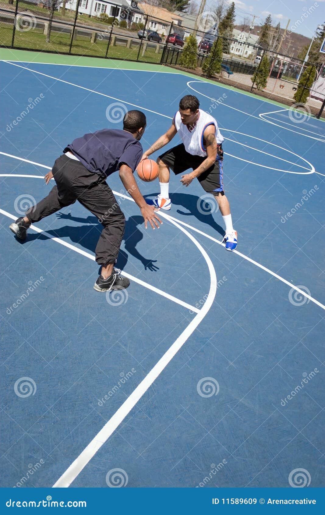 Men Playing Basketball stock image. Image of action, defense - 11589609