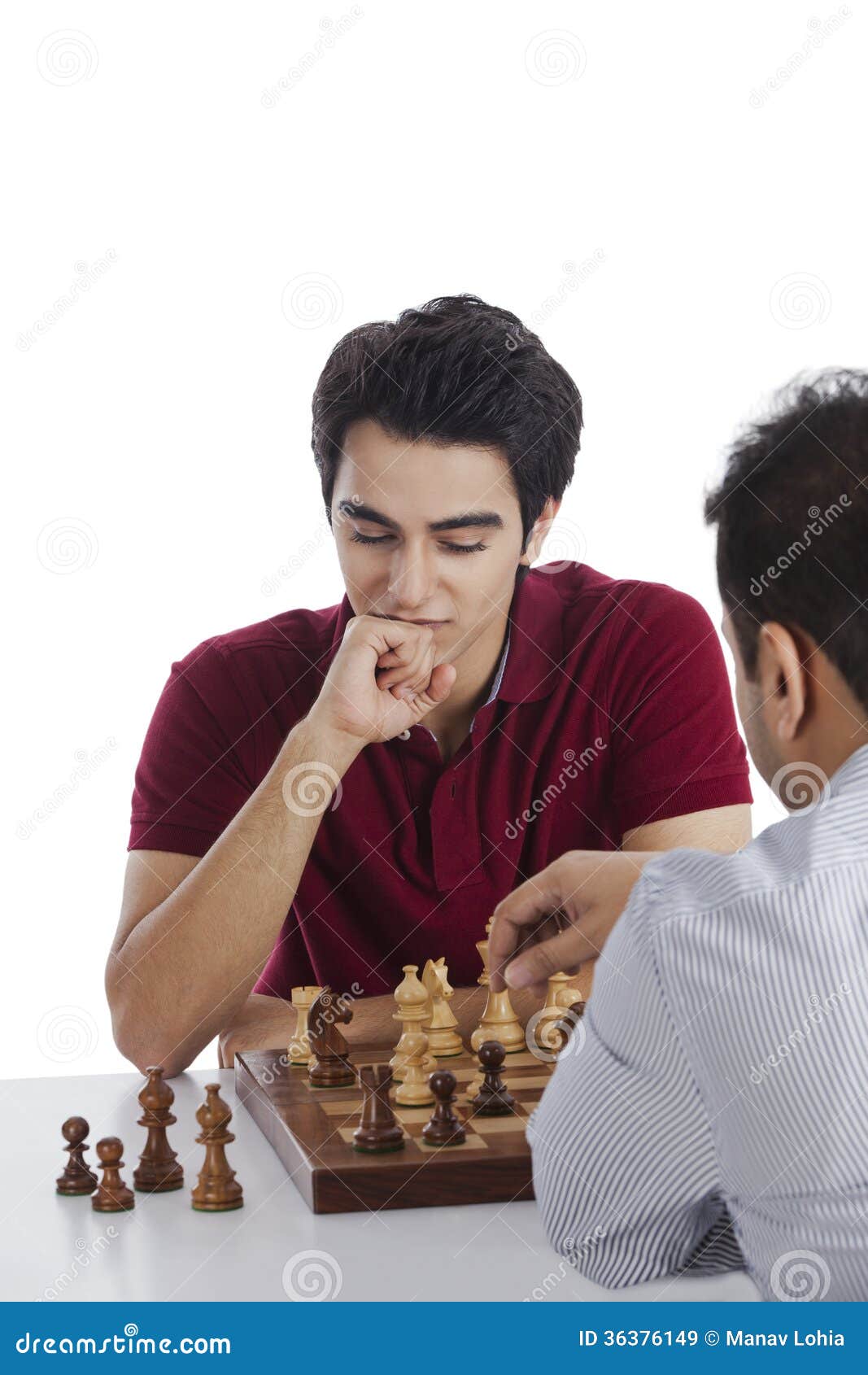 Men playing chess stock image. Image of indoors, activity - 36376149
