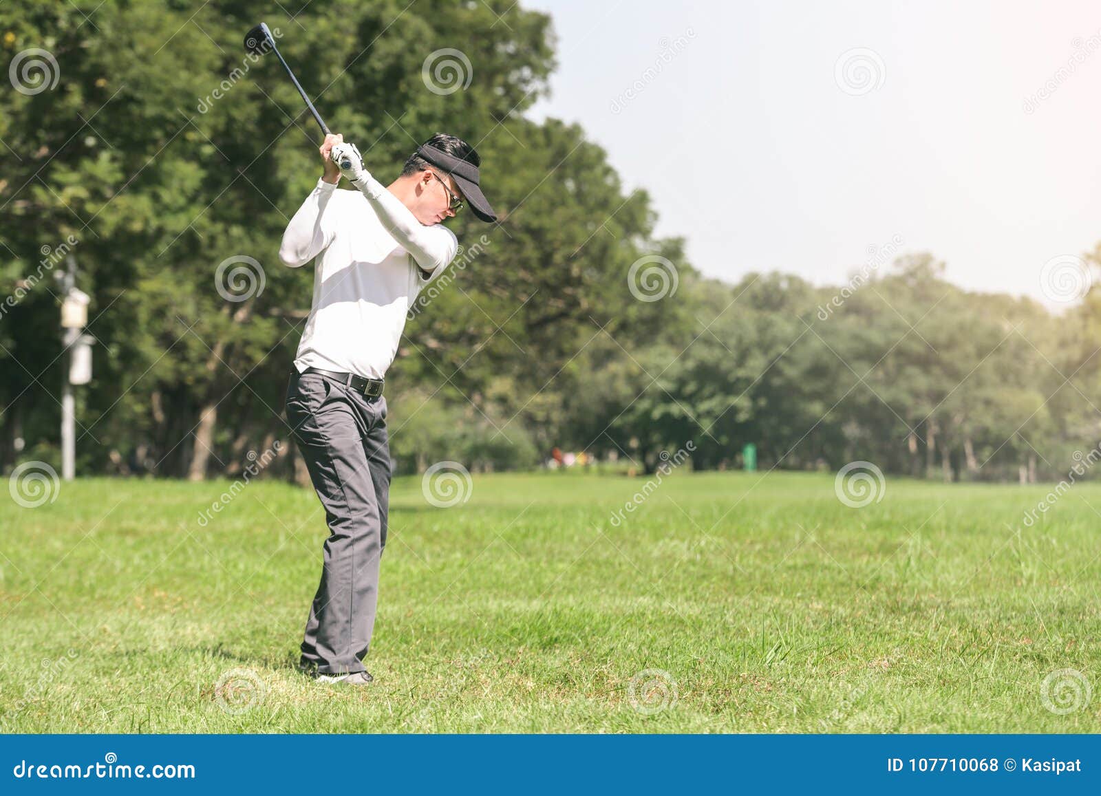 Men playing golf stock photo. Image of hobby, healthy - 107710068