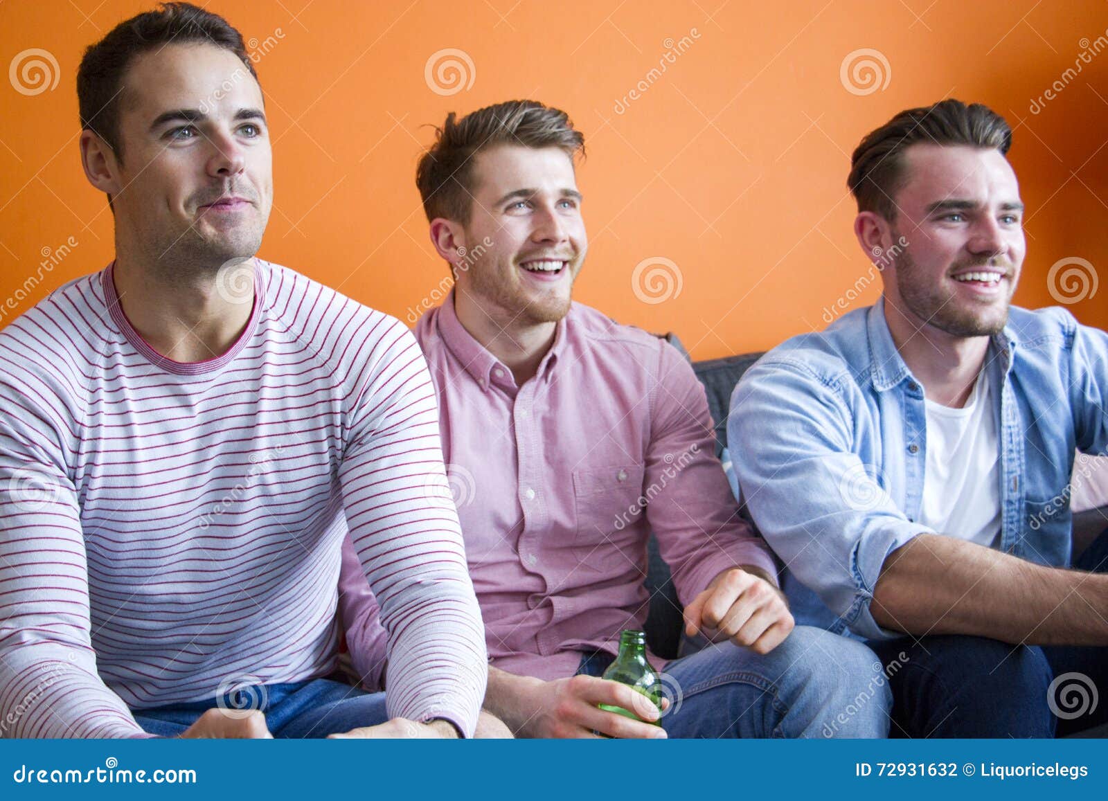 Men Playing Video Games stock photo. Image of friendship - 72931632